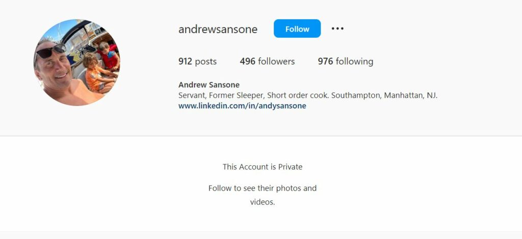 Andrew Sansone: Age, Wiki, Net Worth, Spouse, Children, Married Life & More