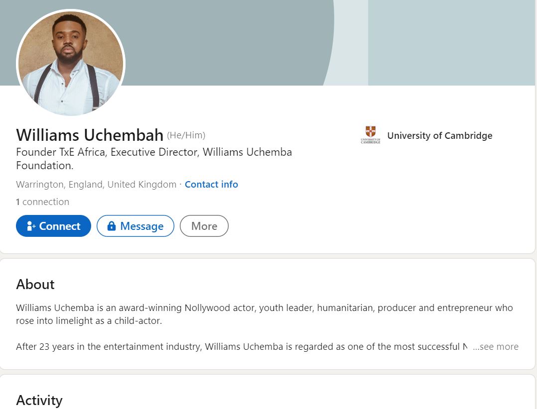 Williams Uchemba Wiki, Age, Wife, Net Worth, Children, Height, Parents ...