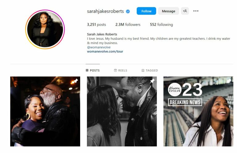 Sarah Jakes Roberts Wiki: Age, Career, Husband, Children, Net Worth ...