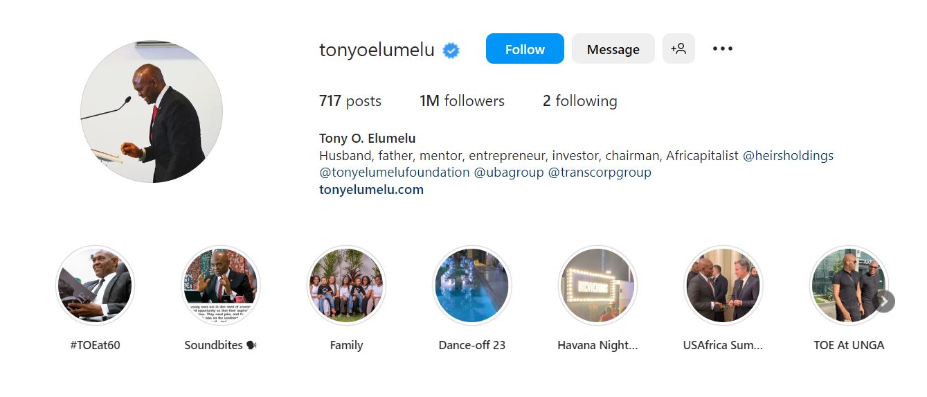 Tony Elumelu Biography, Net Worth 2023, Wife, Children, Parents ...